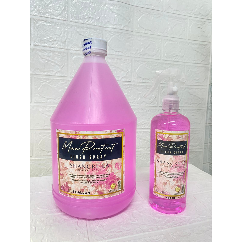 Max Protect | SHANGRILA Linen Spray | Non-staining | 500ml or gallon ...