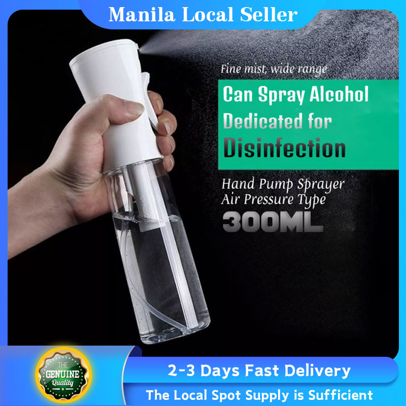 300ml Spray Bottle portable Alcohol Continuous Mist Dispenser Plant ...