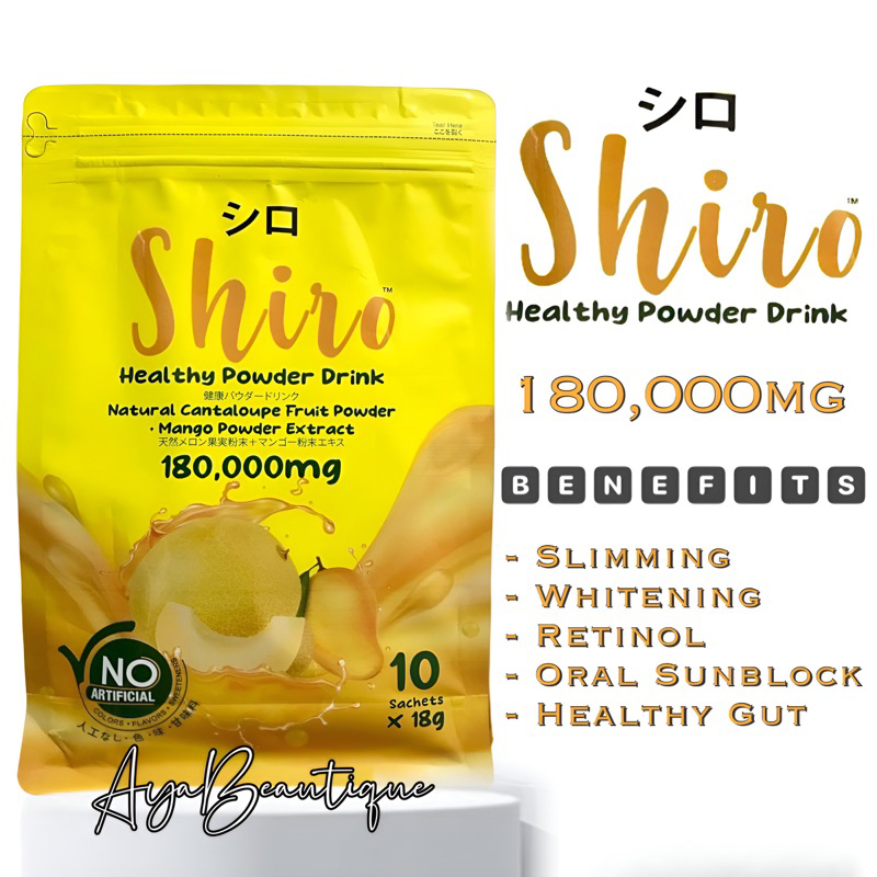 𝐒𝐇𝐈𝐑𝐎 𝐇𝐞𝐚𝐥𝐭𝐡𝐲 𝐏𝐨𝐰𝐝𝐞𝐫 𝐃𝐫𝐢𝐧𝐤𝐬 whitening / Slimming ( with retinol ...