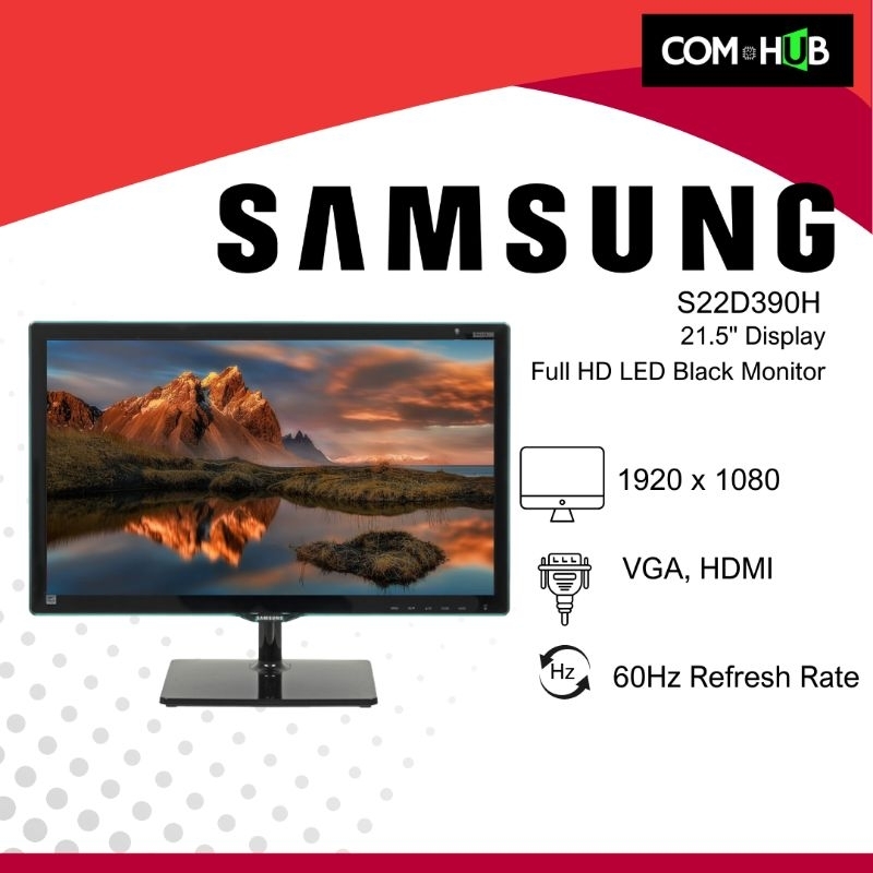 ComHub PC | SAMSUNG S22D390H 22-inch LED Monitor | Shopee Philippines