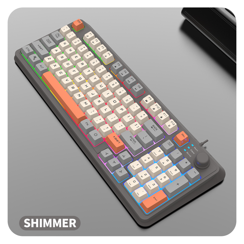 ME mixed ledlight 94 key contrast color mechanical feeling gaming keyboard K82 | Shopee Philippines