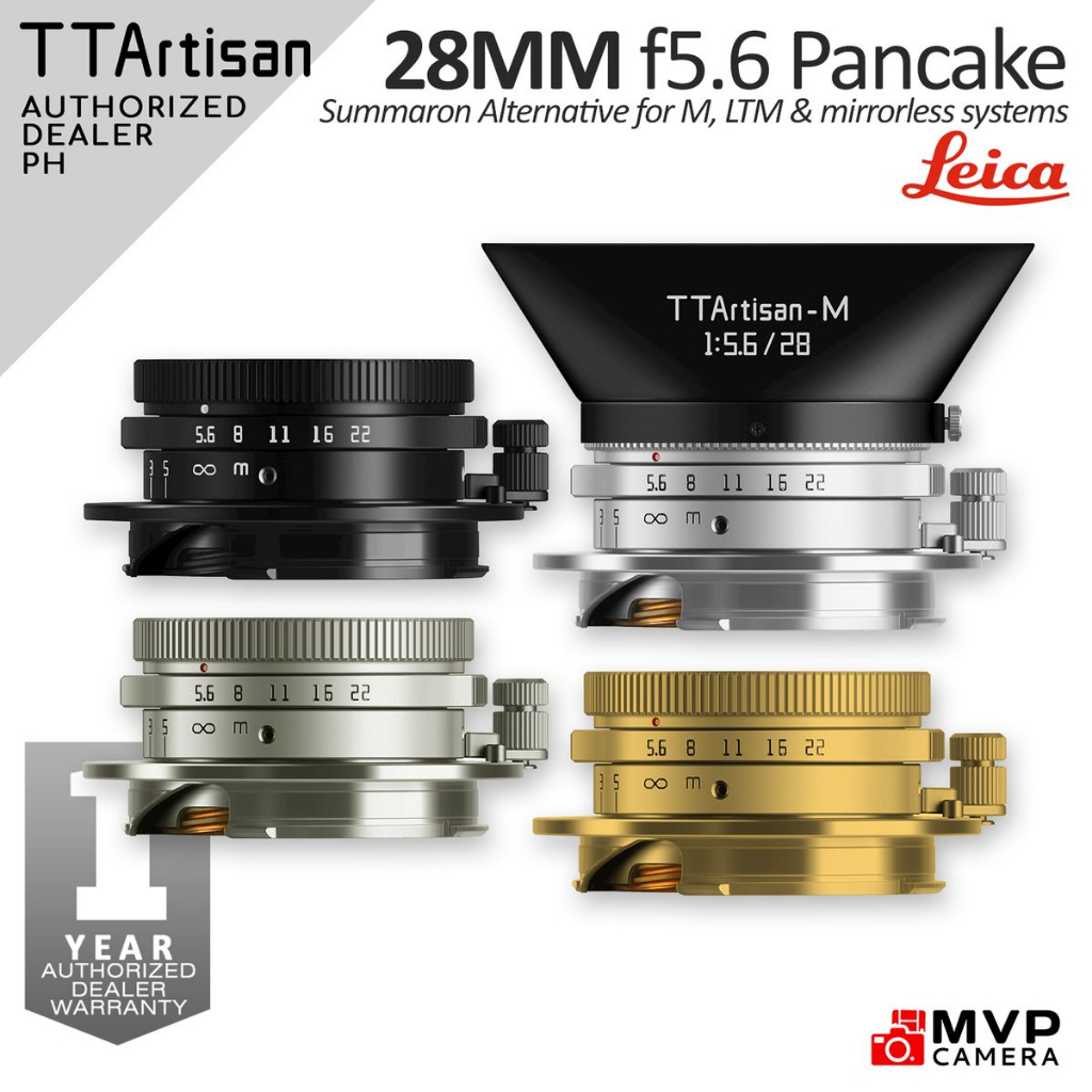 [AUTHORIZED PH] TTARTISAN 28mm f5.6 Full Frame Pancake Lens Leica M LTM ...