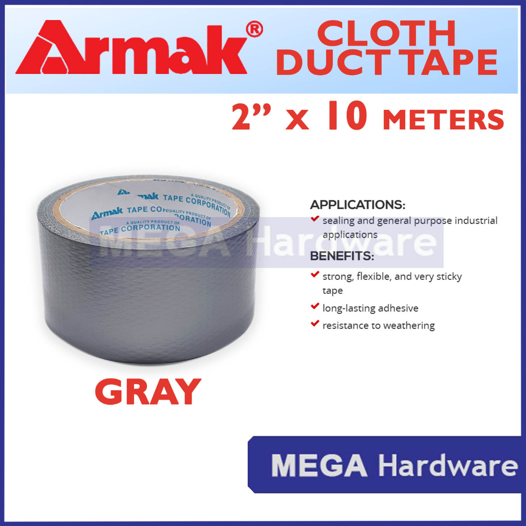ORIGINAL ARMAK CLOTH DUCT TAPE Grey, Blue, Red, Yellow, Black, Green 2 ...