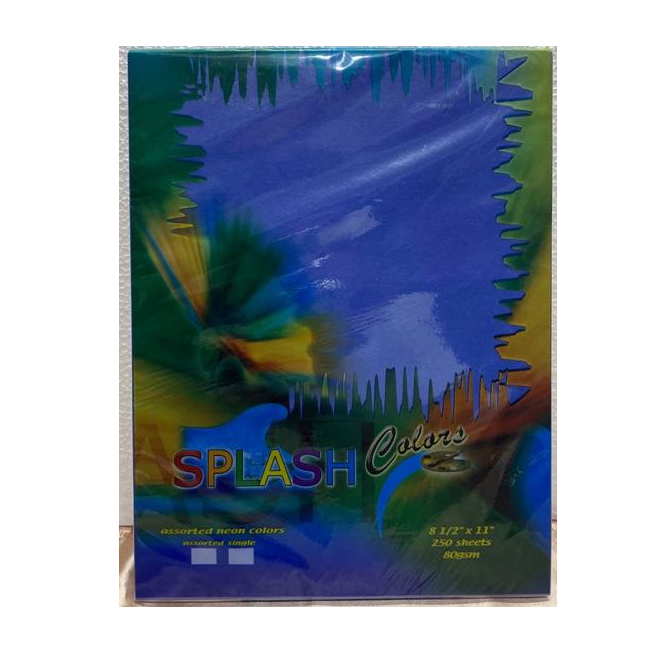 SPLASH Colored paper 250 sheets - Short - (Red, Royal Blue, Violet ...