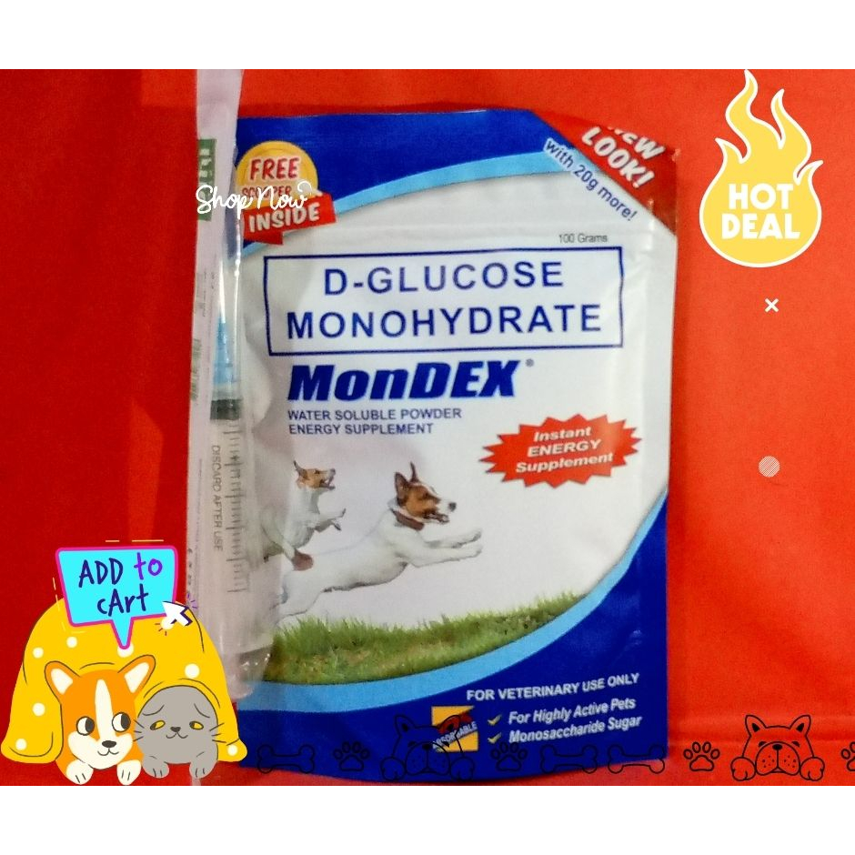 Mondex D Glucose powder 100g with 1 FREE 3ml SYRINGE | Shopee Philippines