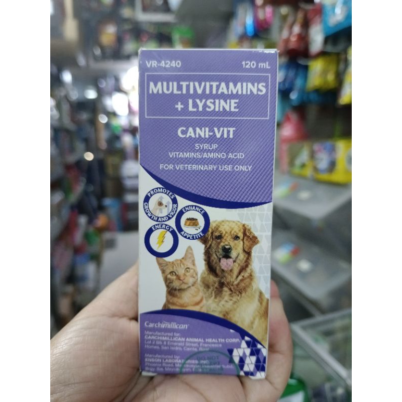 Cani-Vit Multivitamins + Lysine for Pets 120ml | Shopee Philippines