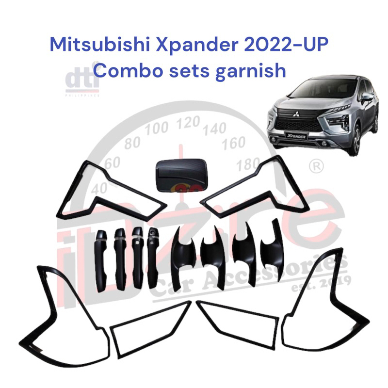 Mitsubishi Xpander combo sets garnish matteblack (2023-up) | Shopee ...