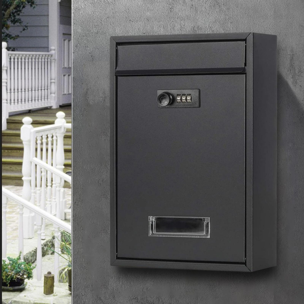 Vintage Style Wall Mounted Mailbox Storage Letterbox for Outdoor ...