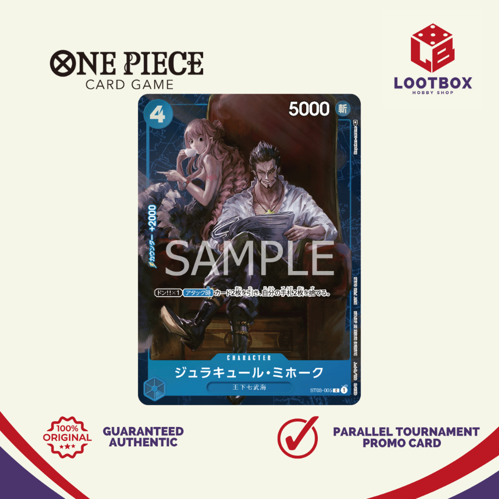 One Piece Card Game: ST03-005 Dracule Mihawk (Japanese) - Tournament Parallel Promo Card ...