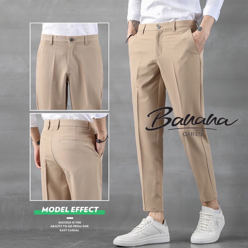 Ankle Khaki Formal Pants Slacks For Men 201 | Shopee Philippines