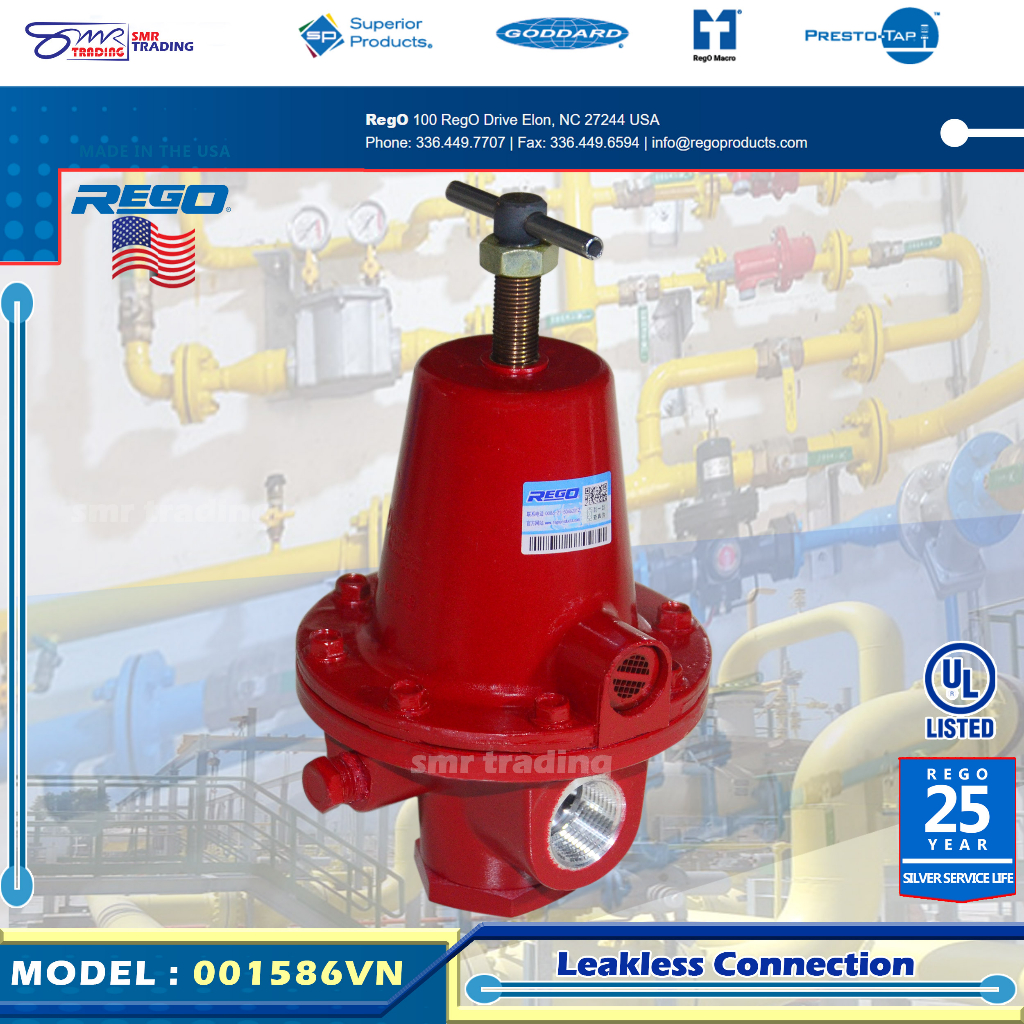 REGO HIGH PRESSURE LPG REGULATOR 001586VN FOR COMMERCIAL USE | Shopee ...