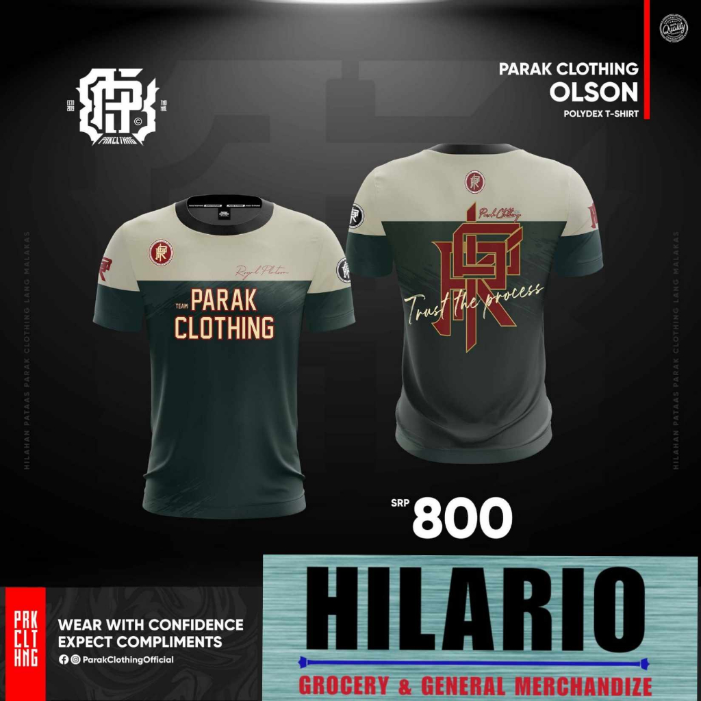 OLSON T-SHIRT PARAK CLOTHING POLYDEX PHASE OUT DESIGNS | Shopee Philippines