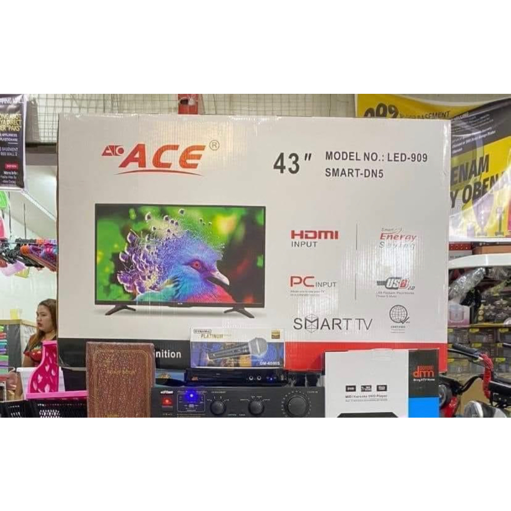 Brand new Ace smart tv 43” inches with freebies | Shopee Philippines