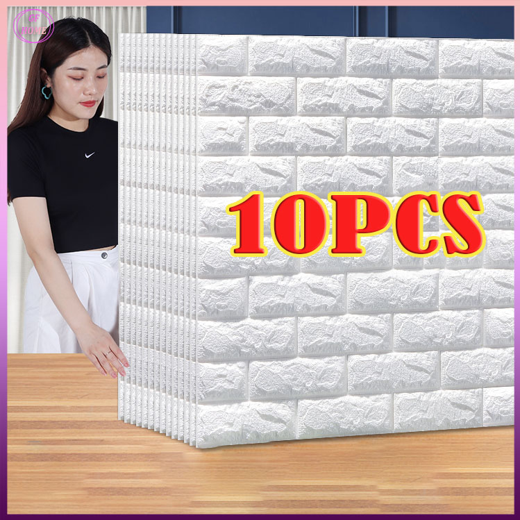 Big Sale 3D Bricks Wallpaper 38x35CM Waterproof Foam Sticker Self ...