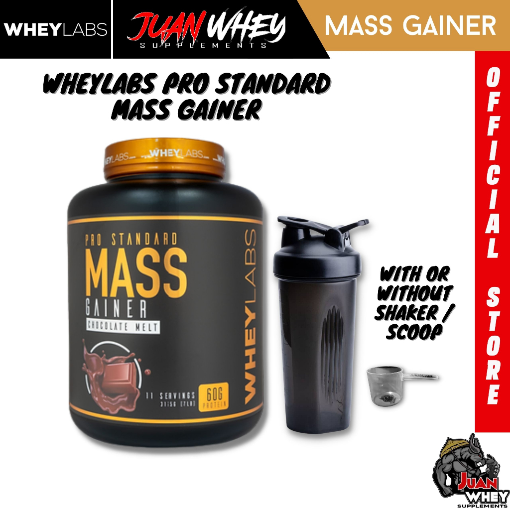 WHEYLABS PRO STANDARD MASS GAINER 1LBS or 2LBS (with FREEBIES) with or ...
