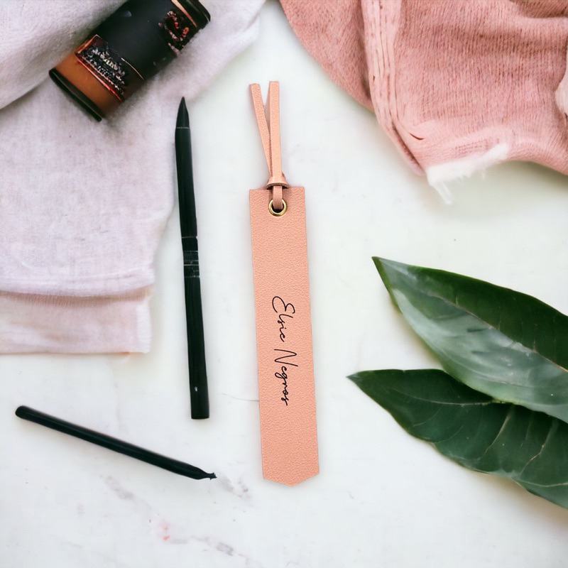 Personalized Leather Bookmark (Laser Engraved) | Shopee Philippines