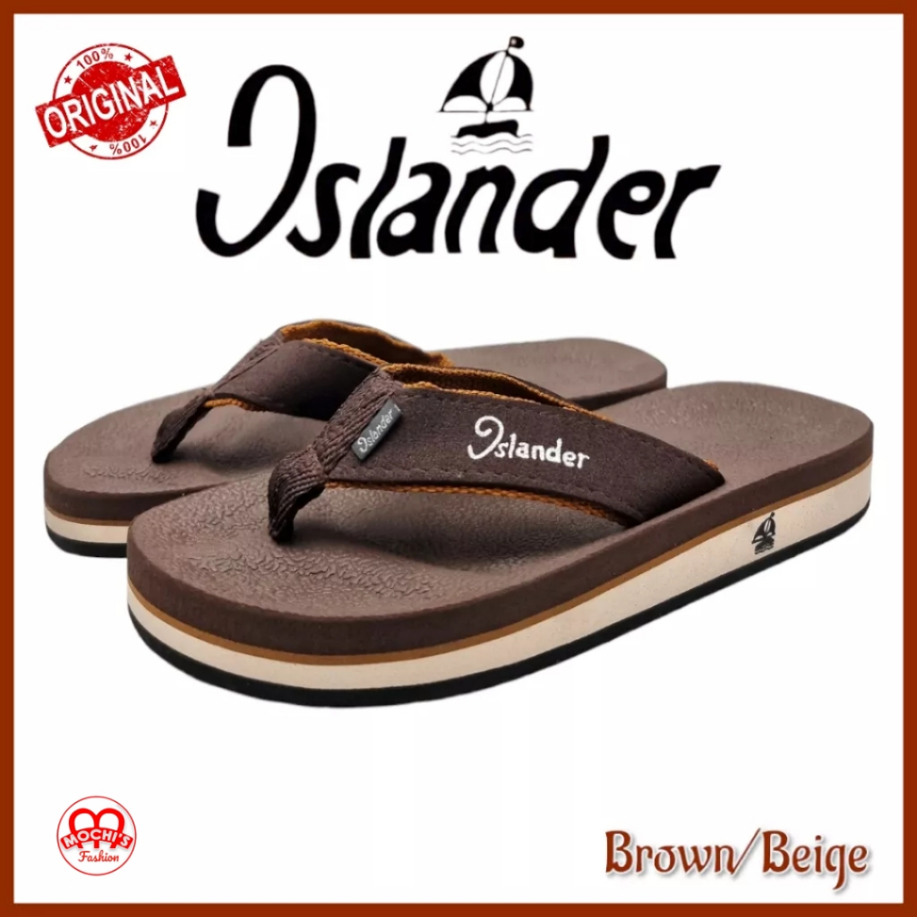 Islander 'Brown/Beige' Men's Authentic and Original summer rubber ...