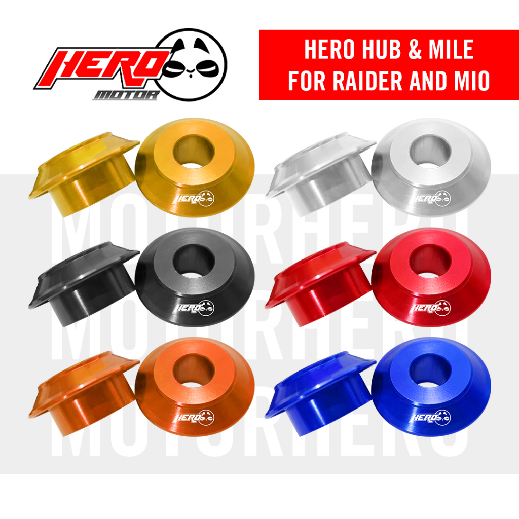 Hero Hub & Mile For Raider & Mio CNC Aluminum Alloy Made in Thailand | Shopee Philippines