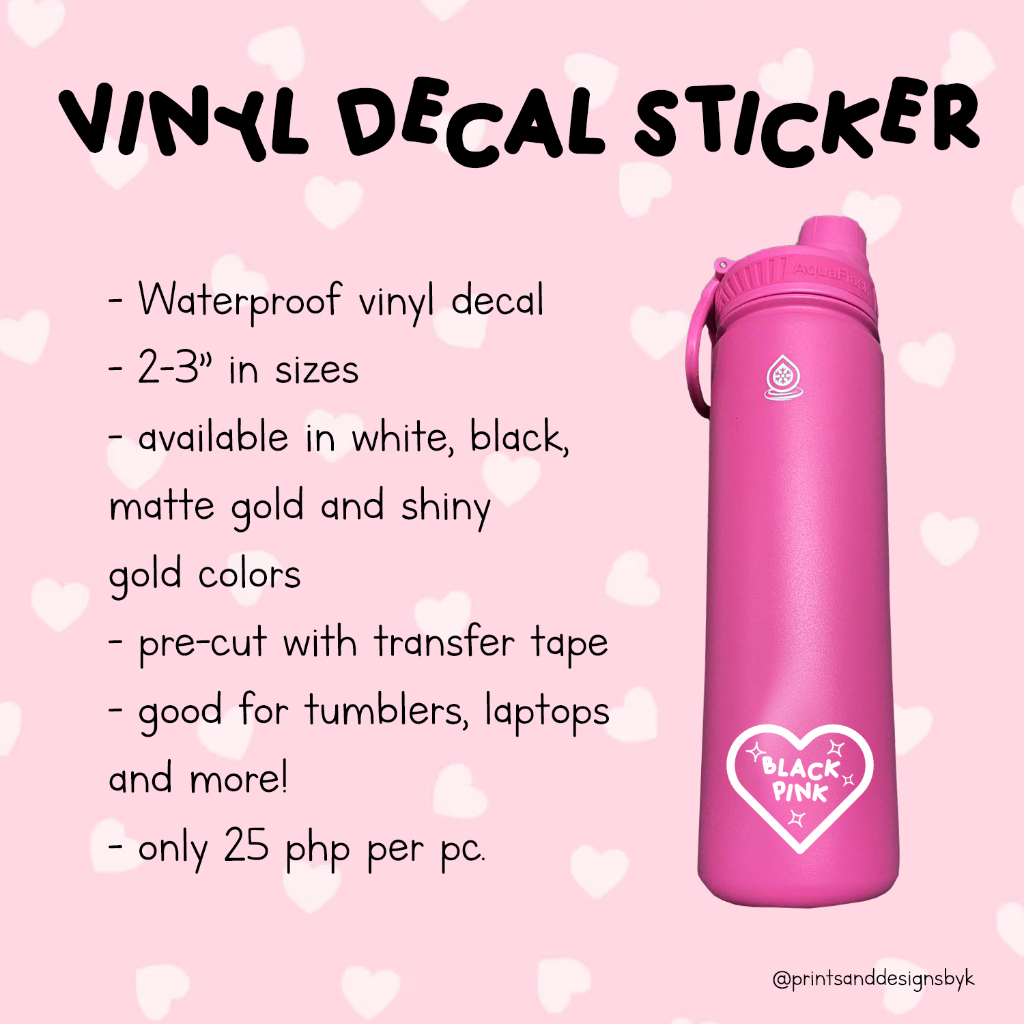Vinyl Decal Black Pink Inspired | pndk | Shopee Philippines