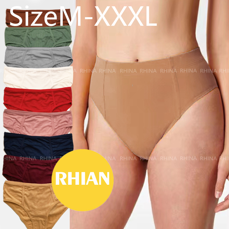 Rhian High Cut Sexy Plus Size M Xxl Panty For Women High Waist Panties