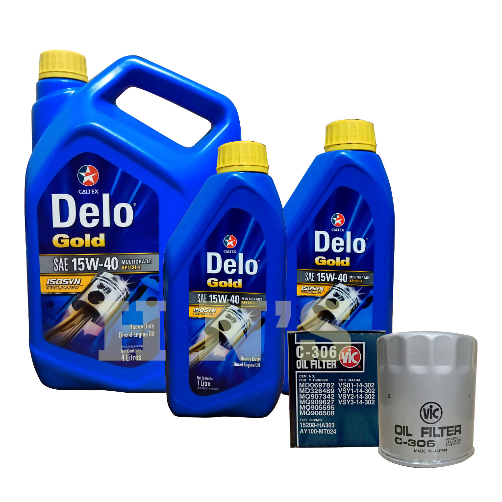 Caltex Delo Gold Multigrade Diesel Engine Oil SAE 15W-40 Oil Change ...