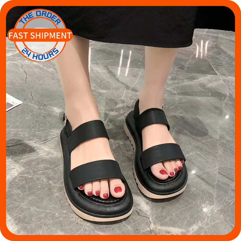 QS New Trend Leather Strap Classic Two Strap Sandals for Women #326 ...