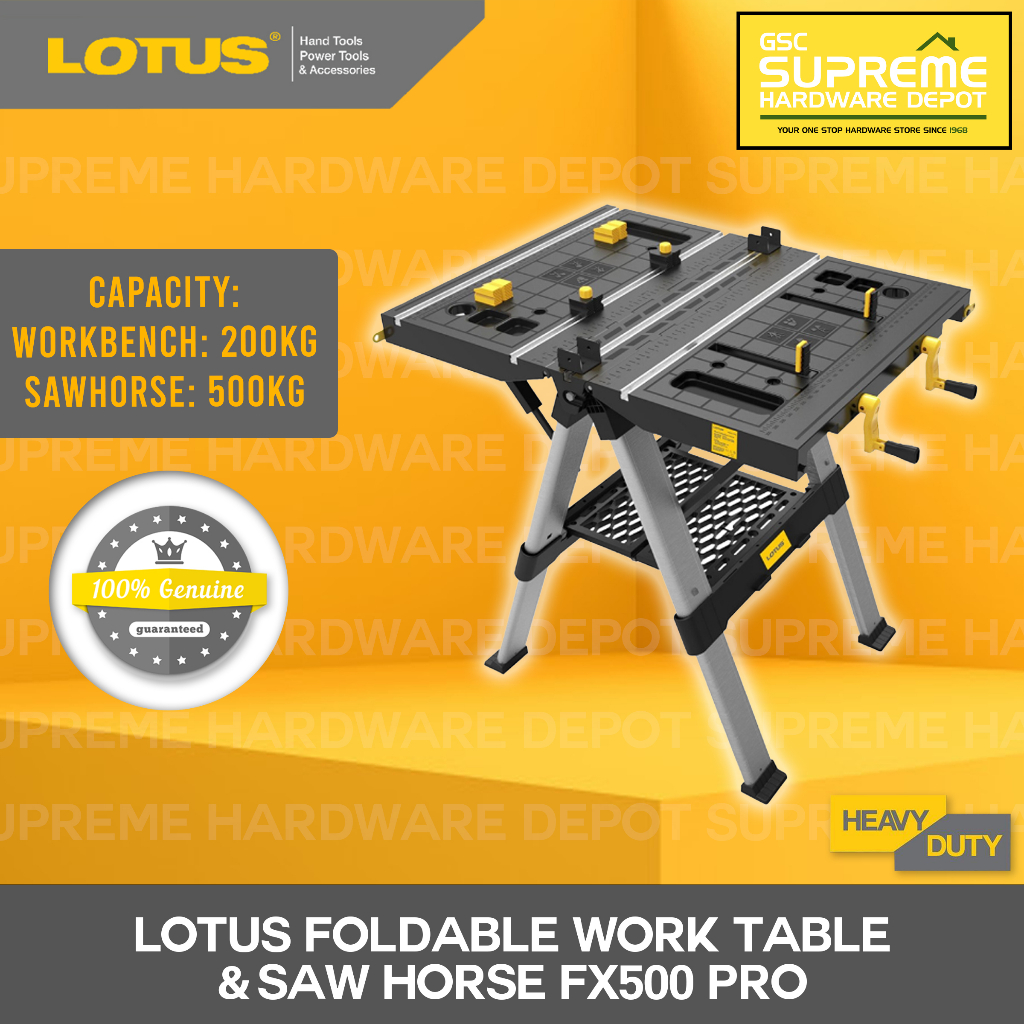 Lotus Folding Work Table & Saw Horse FX500 PRO | Shopee Philippines