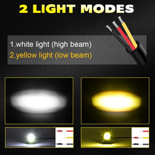 Mini Driving Light White+Yellow Pair of Universal High Quality Led ...