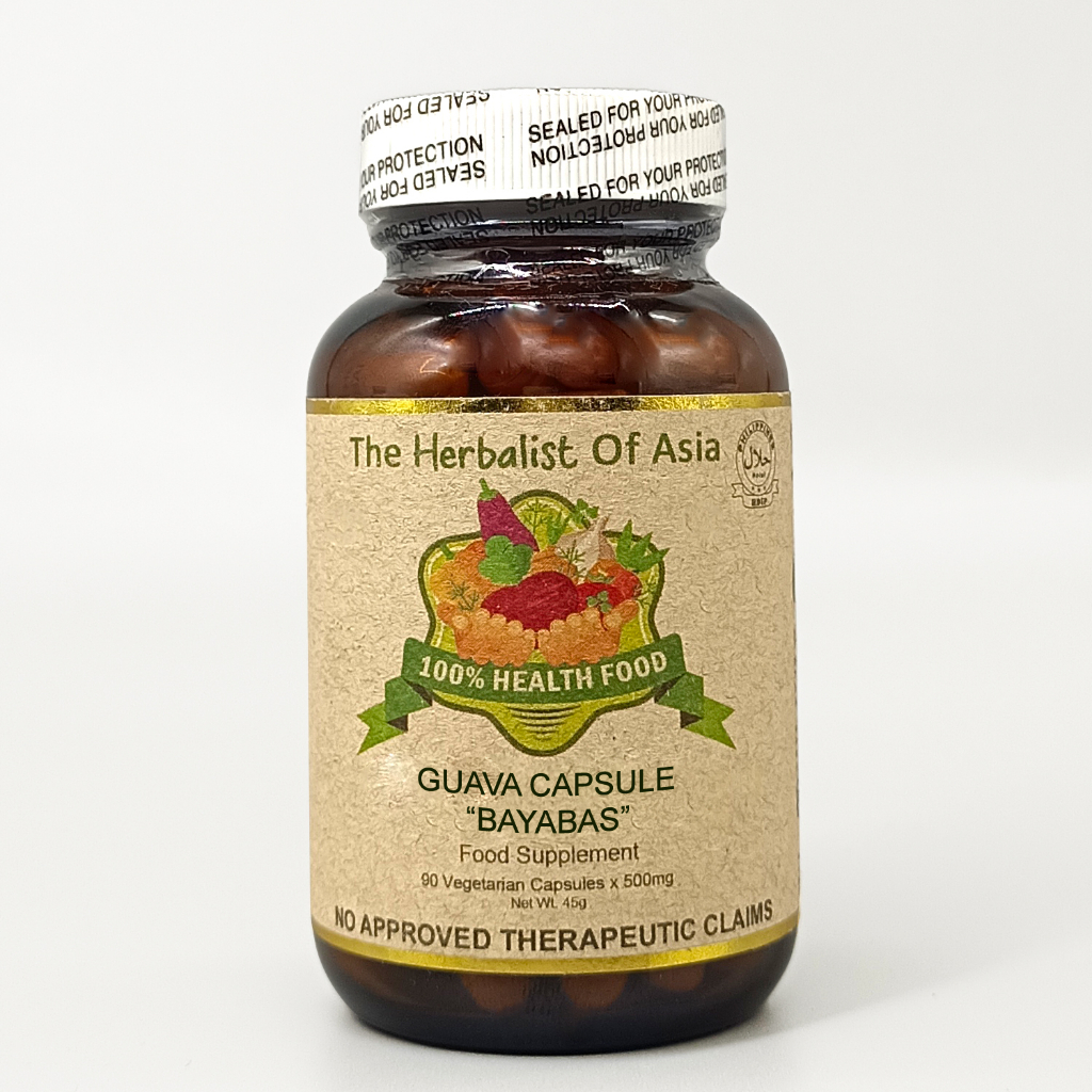 THE HERBALIST OF ASIA Guava "Bayabas" Food Supplement Capsule 500mg 90 ...