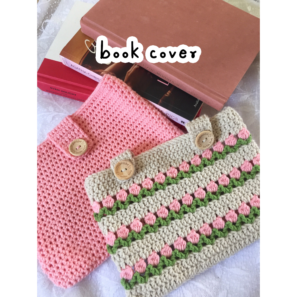 Crochet Book Cover (Handmade) | Shopee Philippines
