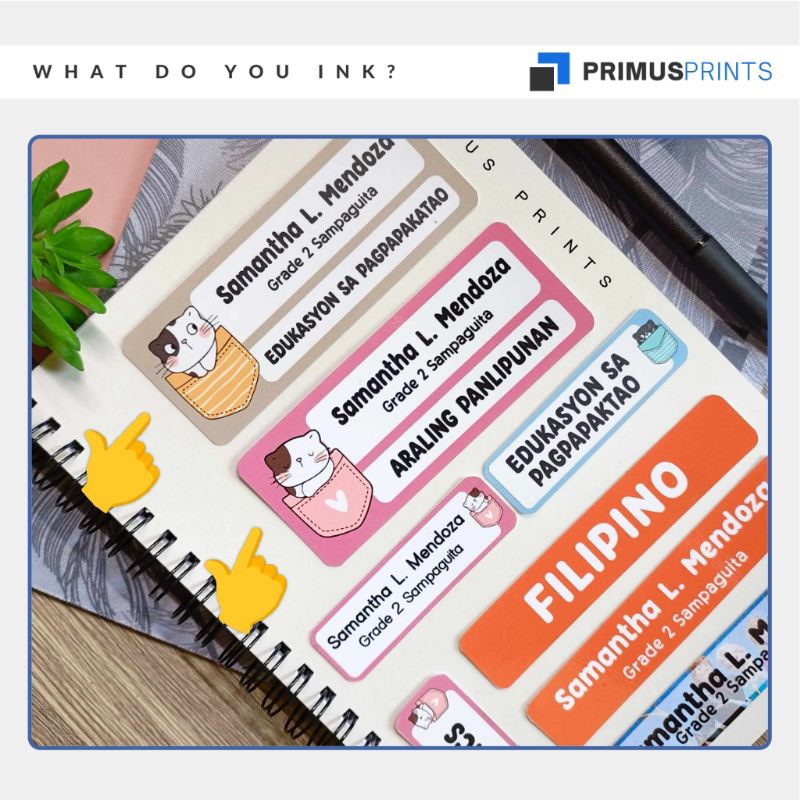 Back to School | Name + Grade & Section + Subject Labels | Subject ...