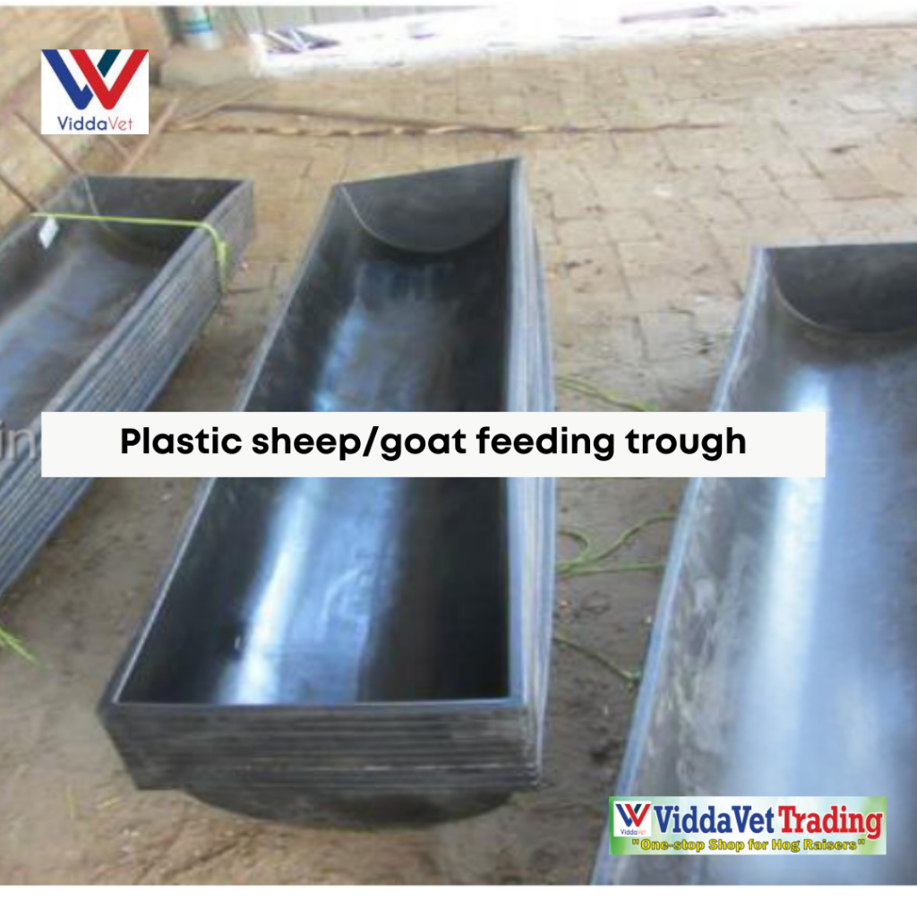 Viddavet goat feeder plastic 100x30x18cm for goat rumsol goat starter ...