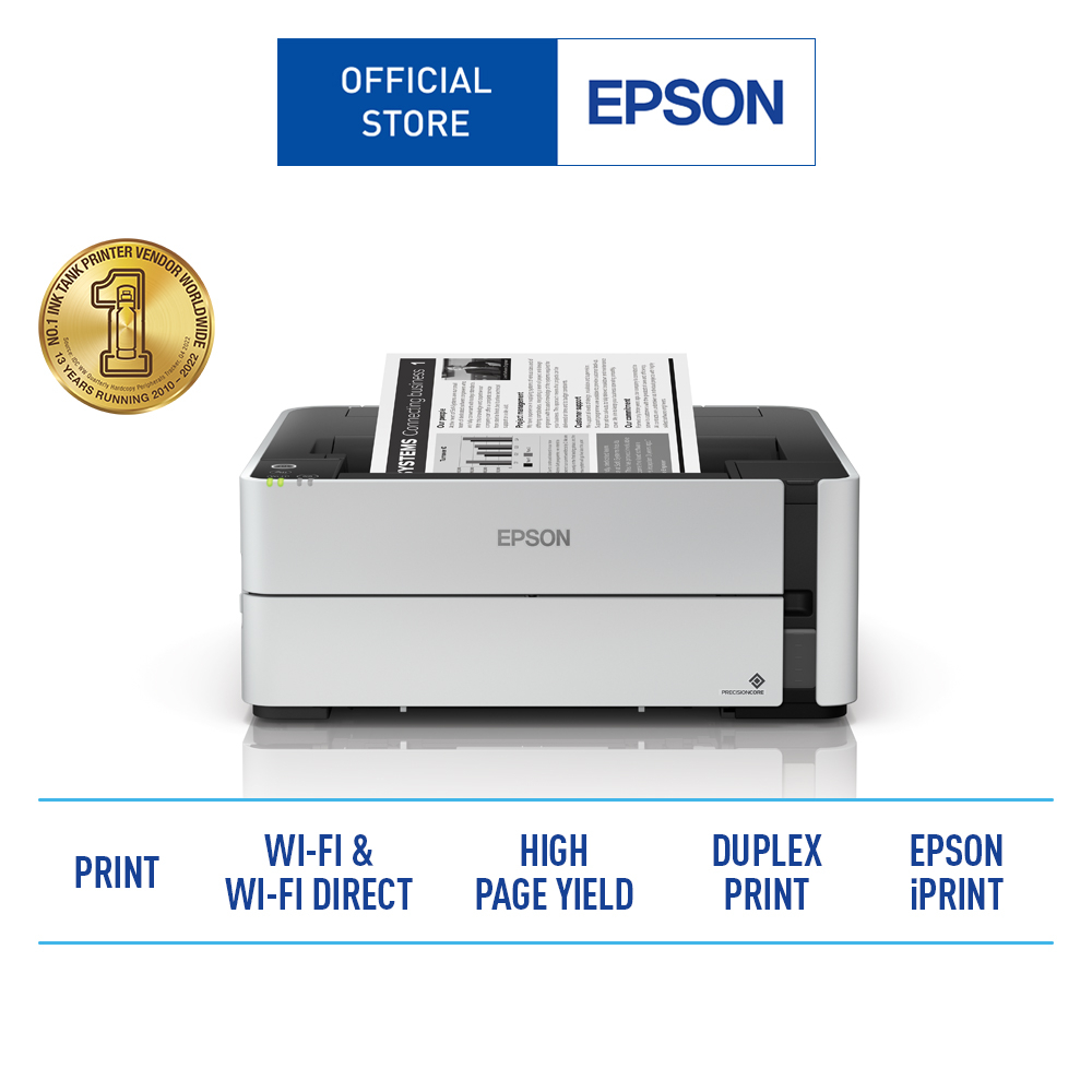 Epson EcoTank Monochrome M1170 Wi-Fi Ink Tank Printer | Shopee Philippines