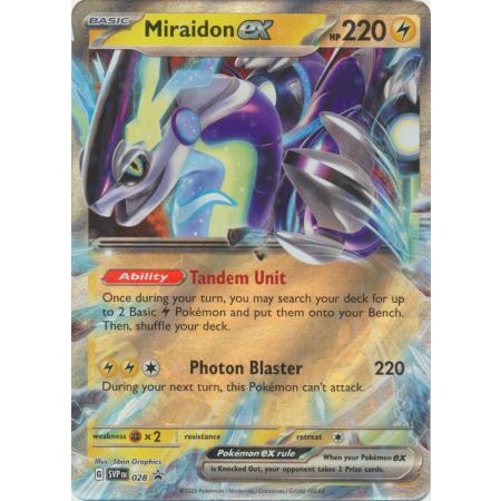 Miraidon ex - SVP028 - Ultra Rare Promo Pokemon Scarlet & Violet Promos ...