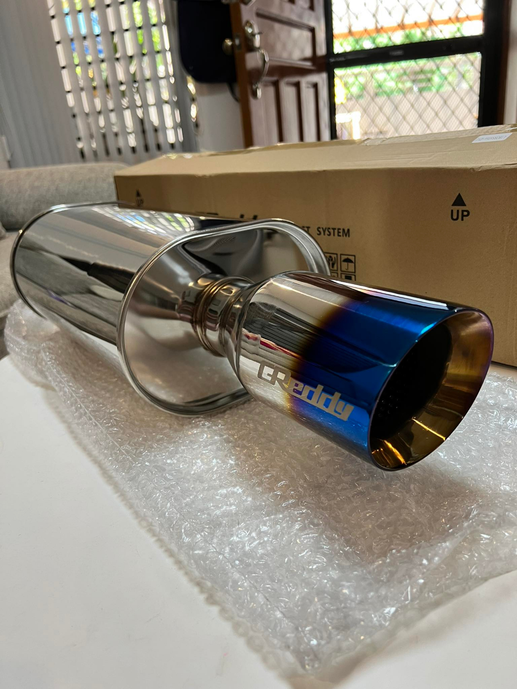 Greddy Chambered Muffler (Burnt Tip) with Jasma Badge | Shopee Philippines