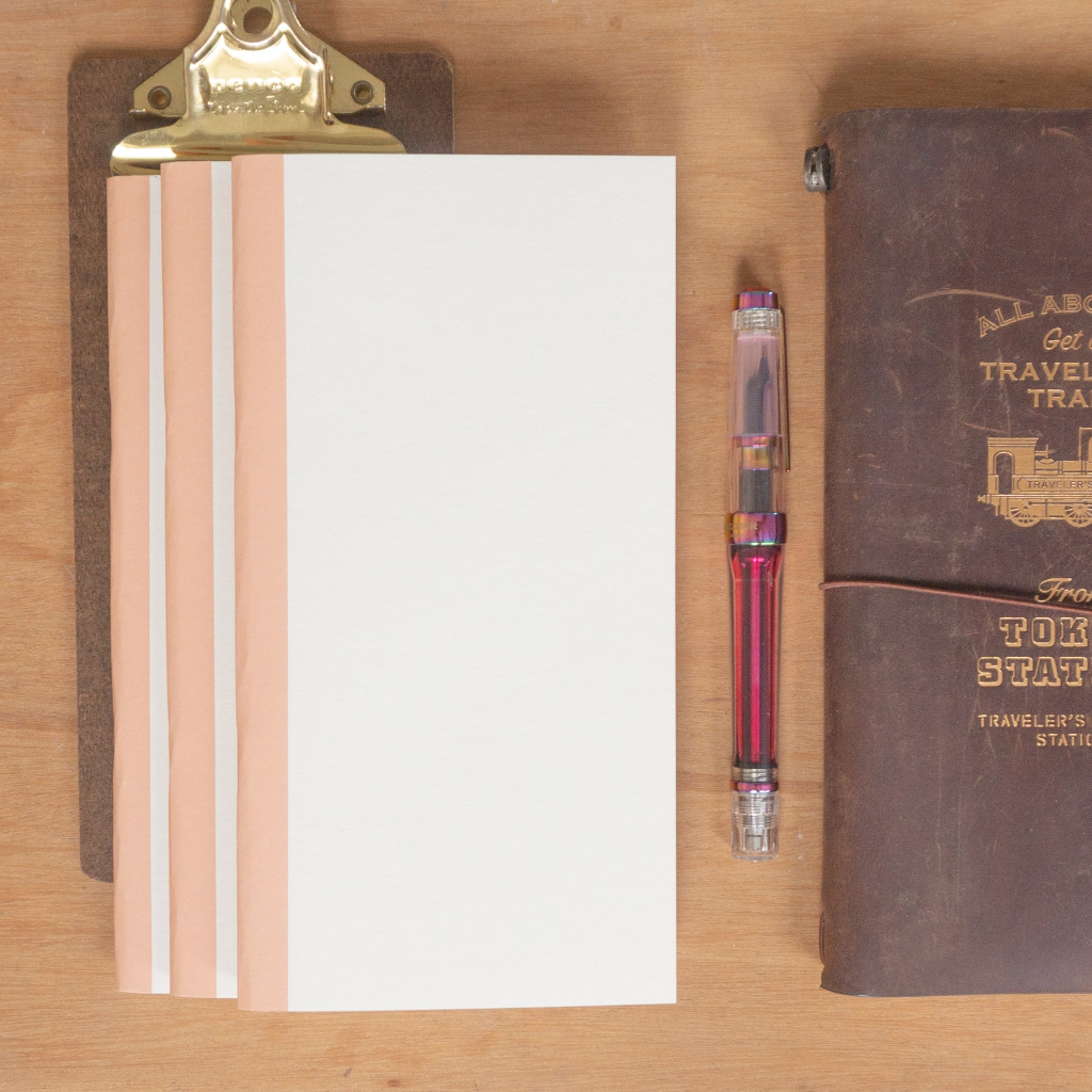 Regular Lined: Handmade Crinkly Sheets Traveler's Notebook Insert ...