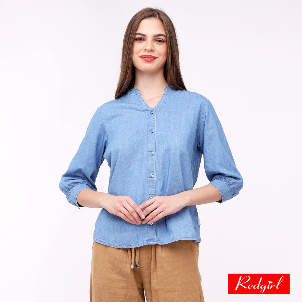 Red Girl Chambray 3/4 RLT04-4596 | Shopee Philippines