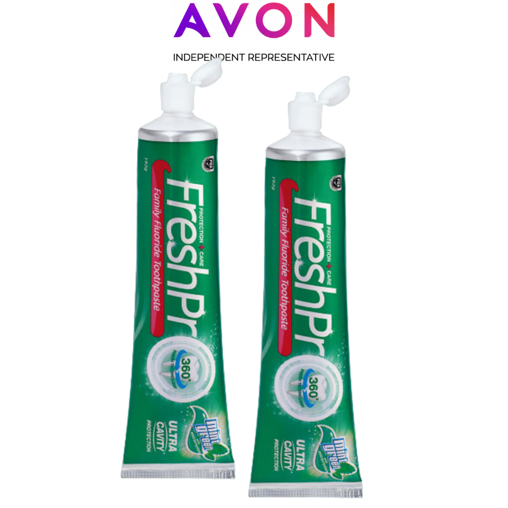 BUY 1 TAKE 1 AVON Fresh Pro Mint Green Gel 192g Toothpaste | Shopee ...