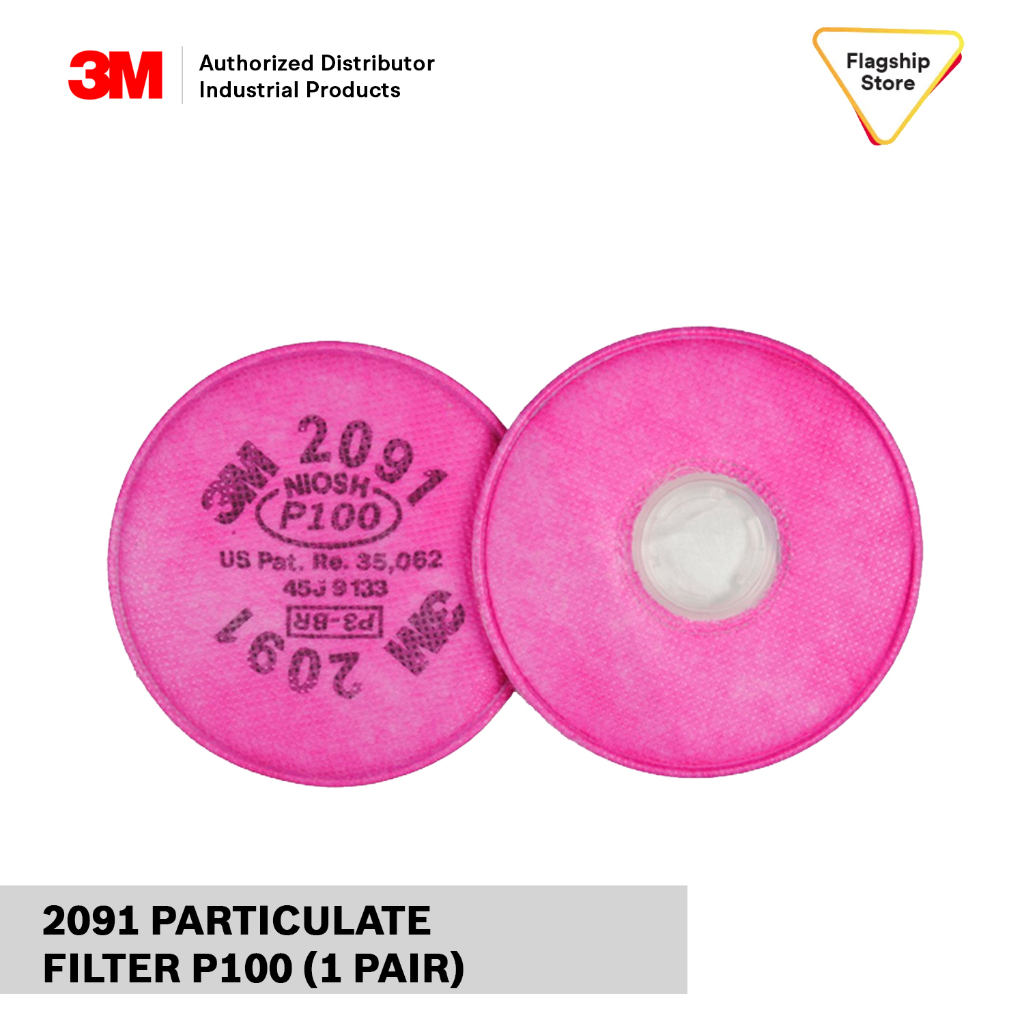 3M™ PARTICULATE FILTER 2091 P100 (1 PAIR) | Shopee Philippines