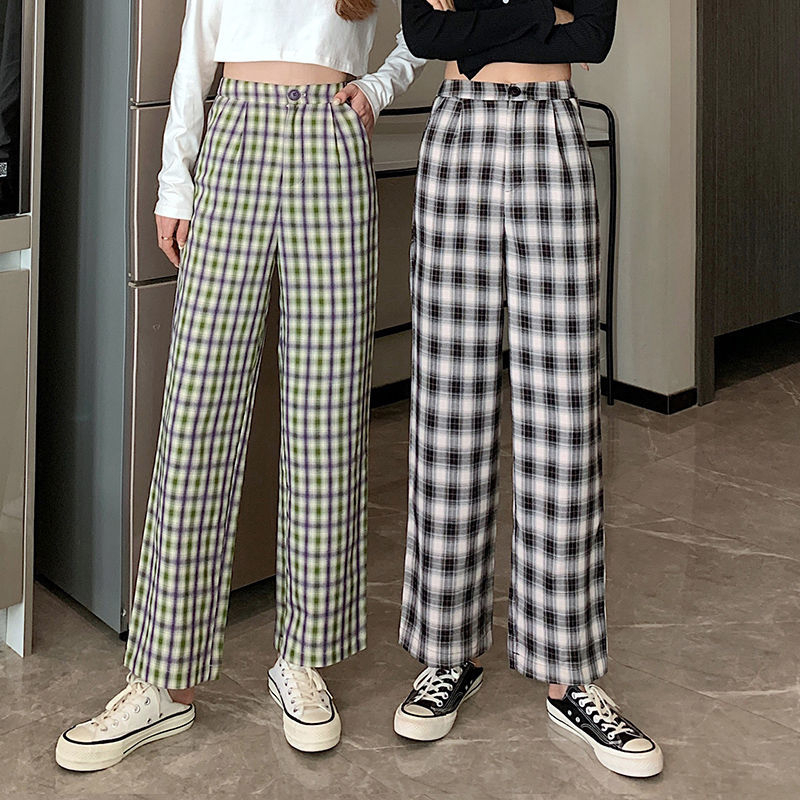 Fashion lady's High Waist Full Length Wide Leg design slack square ...