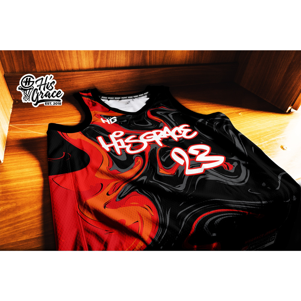 211 HG BASKETBALL CONCEPT RED ORANGE ORIGINAL DESIGN BLACK LIQUID FULL ...