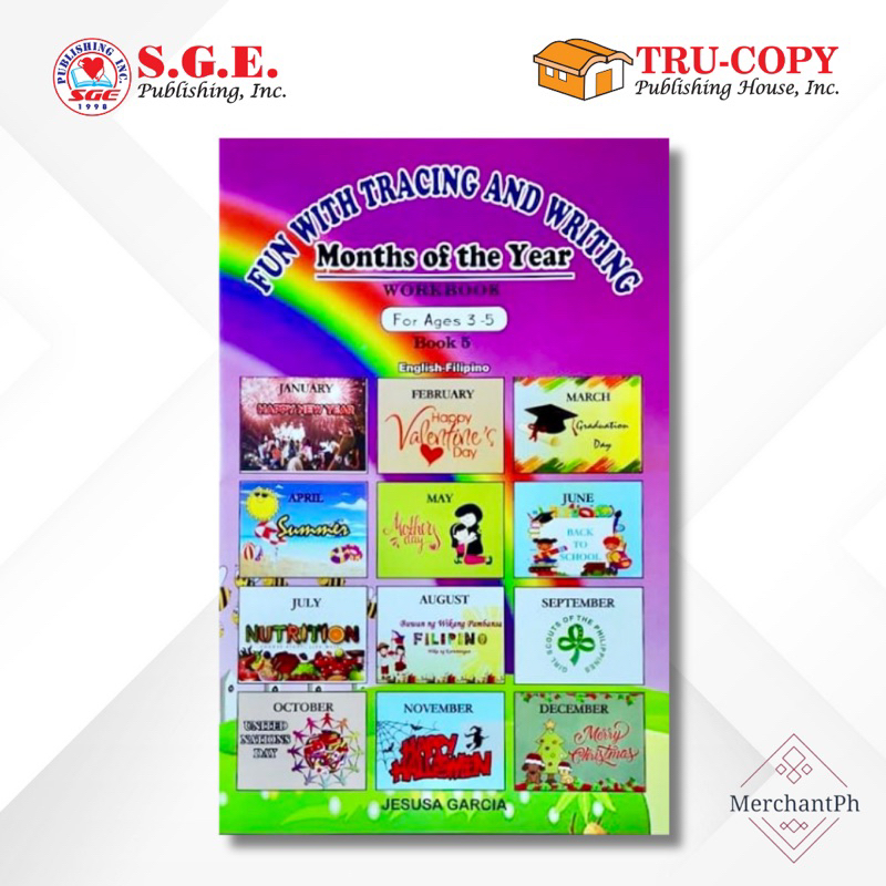 MONTHS OF THE YEAR - Fun with Tracing and Writing - BOOK 5 | Shopee ...