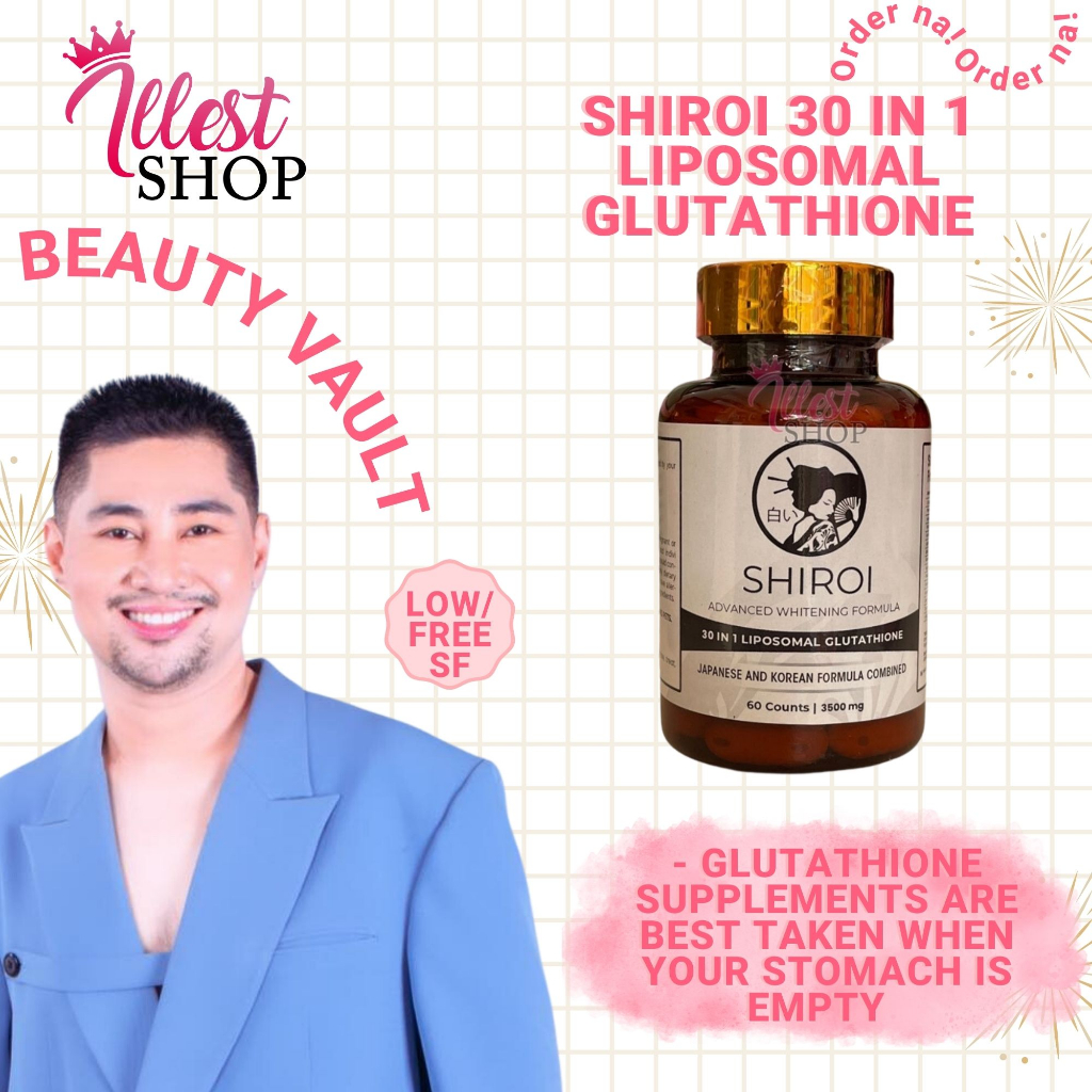 Shiroi Japan Glutathione Whitening Liposomal 60 capsules 30 in 1 ...