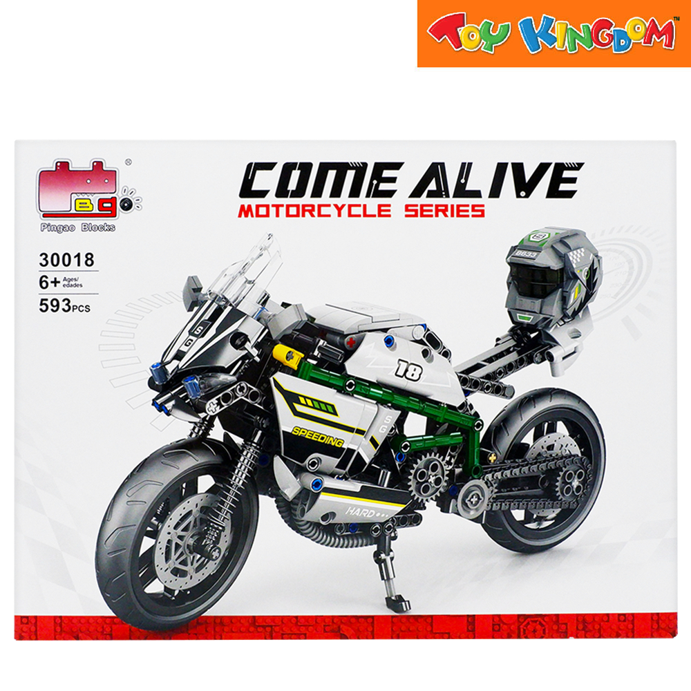 Pingao Blocks 30018 Come Alive Motorcycle Series 593 Pcs Blocks ...