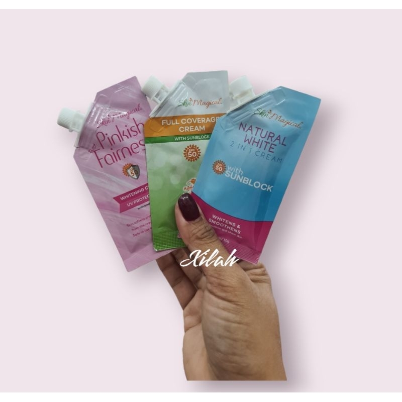 Skin Magical Natural white 2 in 1 cream/Pinkish fairness/Full Coverage ...