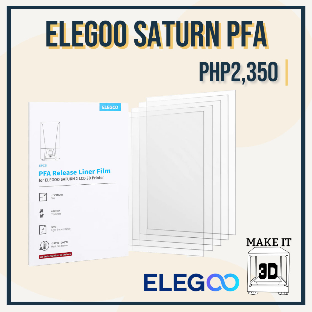 Elegoo PFA/ACF film for Mars, Saturn, and Jupiter (5 sheets) - FEP sheet | Shopee Philippines