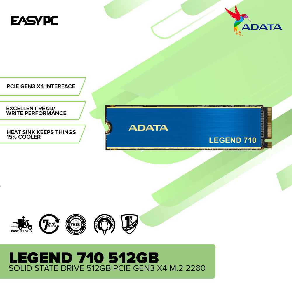 EasyPC| Adata Legend 710 256GB/ 1TB/512GB m.2 NVME ssd | PCIe GEN3 x4| EasyFix Warranty | Shopee ...