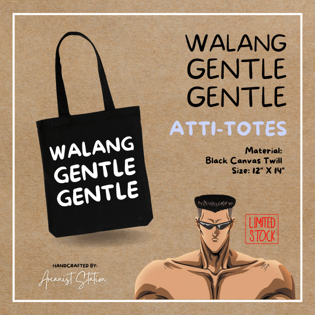 Walang Gentle Gentle - Witty Tagalog Totebag | Shopee Philippines