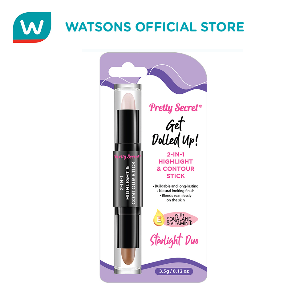 PRETTY SECRET Starlight Duo Contour & Highlighter Stick 3.5g | Shopee ...