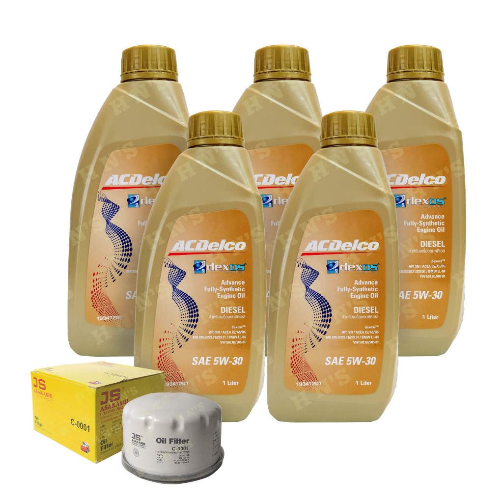 ACDelco Fully Synthetic Engine 5W-30 Oil Change Package for Honda CR-V ...